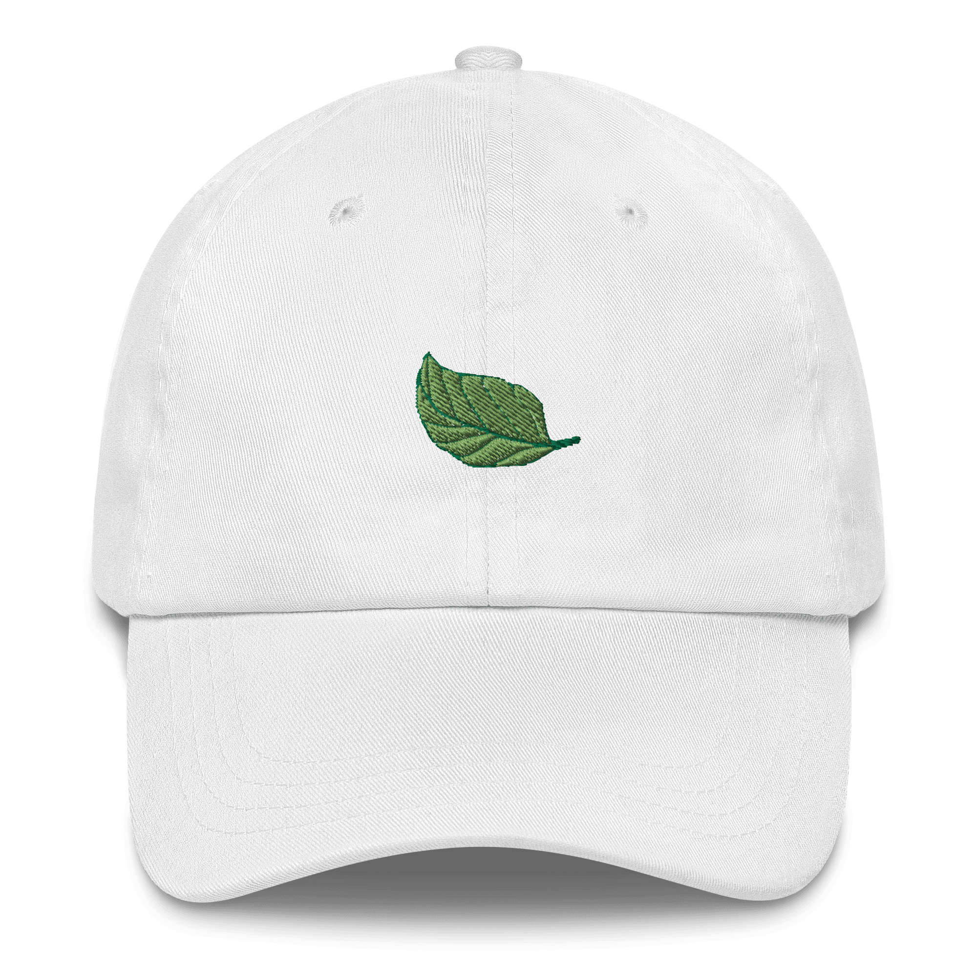 Basil Leaf Embroidered Hat - Pink Robin
